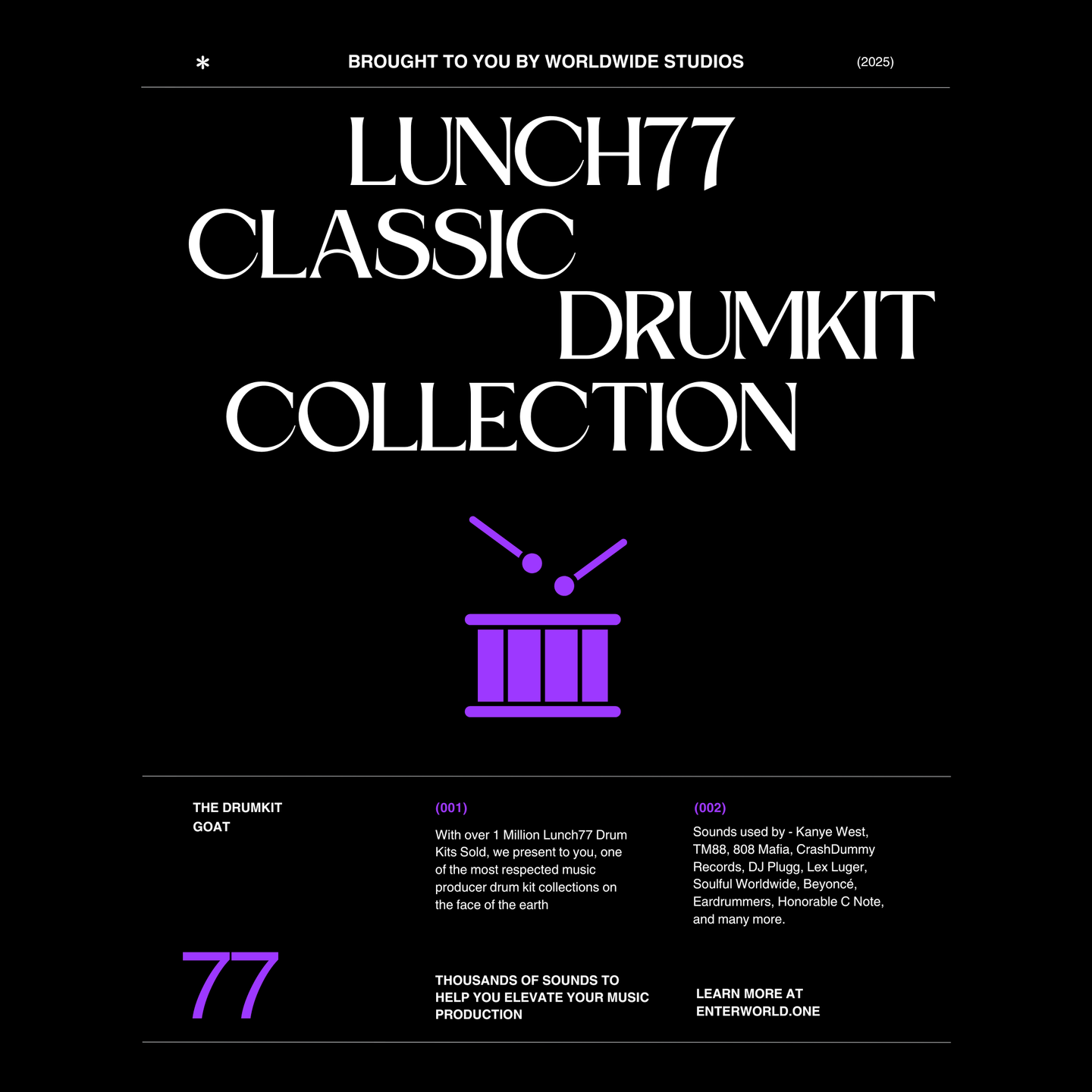 Download The Official Lunch77 Drumkit Collection – Worldwide Studios